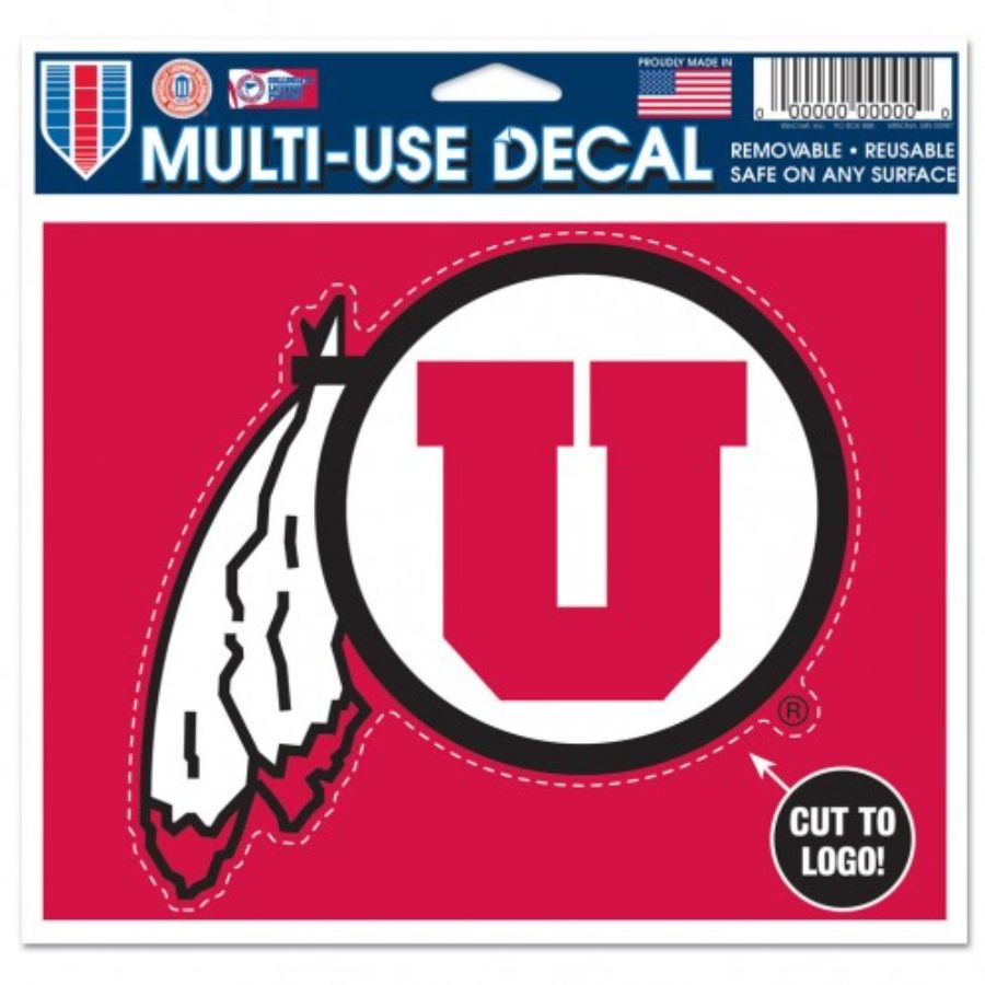 University Of Utah Utes - 4.5x5.75 Die Cut Multi Use Ultra Decal at ...