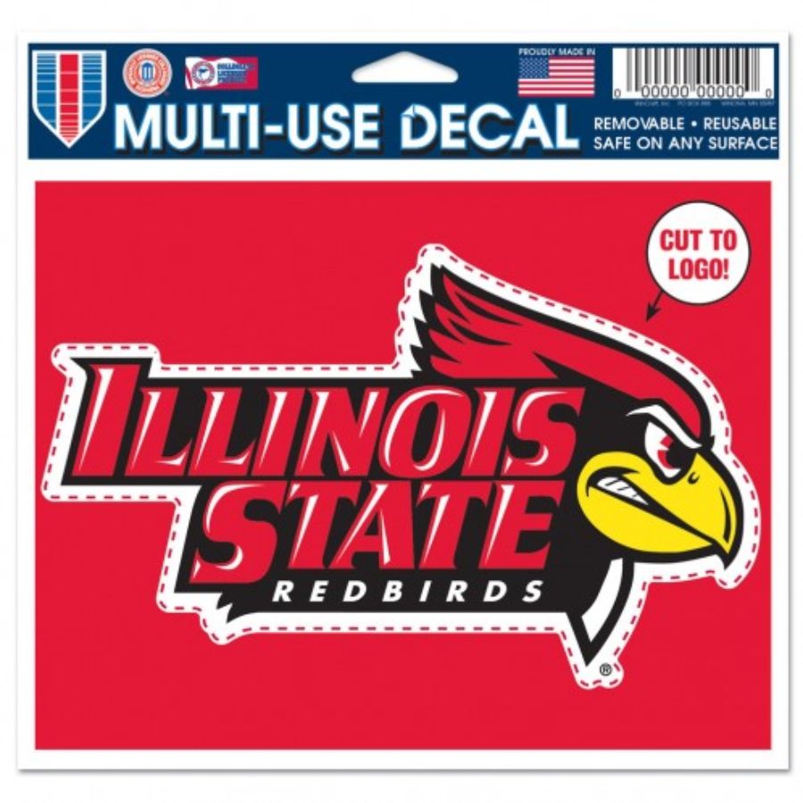 Illinois State University Redbirds - 4.5x5.75 Die Cut Multi Use Ultra ...