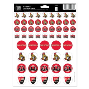 Ottawa Senators - 8.5x11 Sticker Sheet at Sticker Shoppe