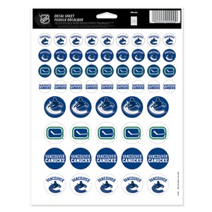Vancouver Canucks - 8.5x11 Sticker Sheet at Sticker Shoppe