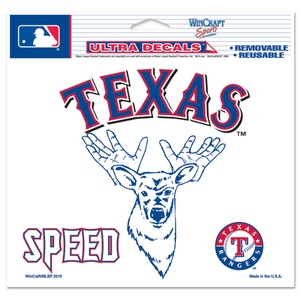 Texas Rangers Speed - 5x6 Ultra Decal at Sticker Shoppe