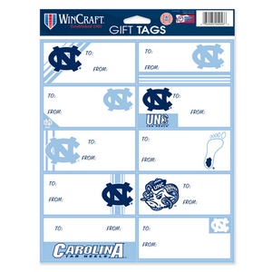 University Of North Carolina Tar Heels - Sheet of 10 Gift Tag Labels at ...
