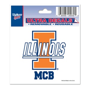 University Of Illinois Fighting Illini MCB - 3x4 Ultra Decal at Sticker ...