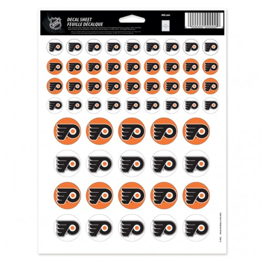Philadelphia Flyers - 8.5x11 Sticker Sheet at Sticker Shoppe