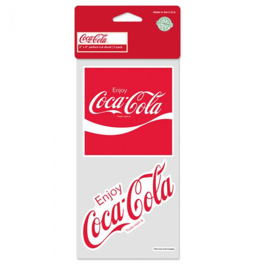 Enjoy A Coca-Cola Coke Soda - Set of Two 4x4 Die Cut Decals at Sticker ...