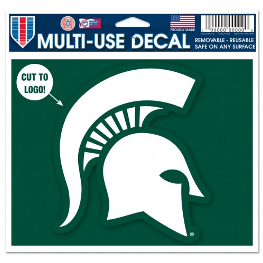 Michigan State University Spartans - 4.5x5.75 Die Cut Ultra Decal at ...