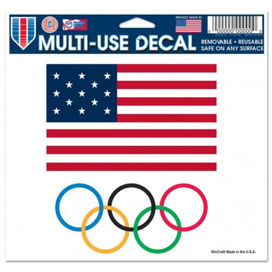 United States Olympic Team Rings - 5x6 Ultra Decal at Sticker Shoppe