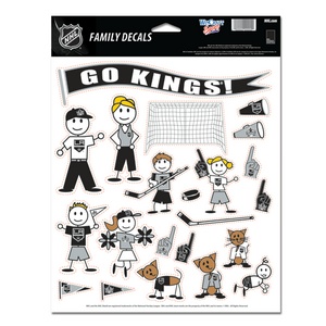 Los Angeles Kings - 8.5x11 Family Sticker Sheet at Sticker Shoppe