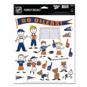 Edmonton Oilers - 8.5x11 Family Sticker Sheet at Sticker Shoppe