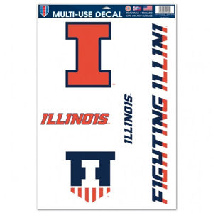 University Of Illinois Fighting Illini - Set of 5 Ultra Decals at ...