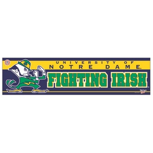 University Of Notre Dame Fighting Irish - 3x12 Bumper Sticker Strip at ...