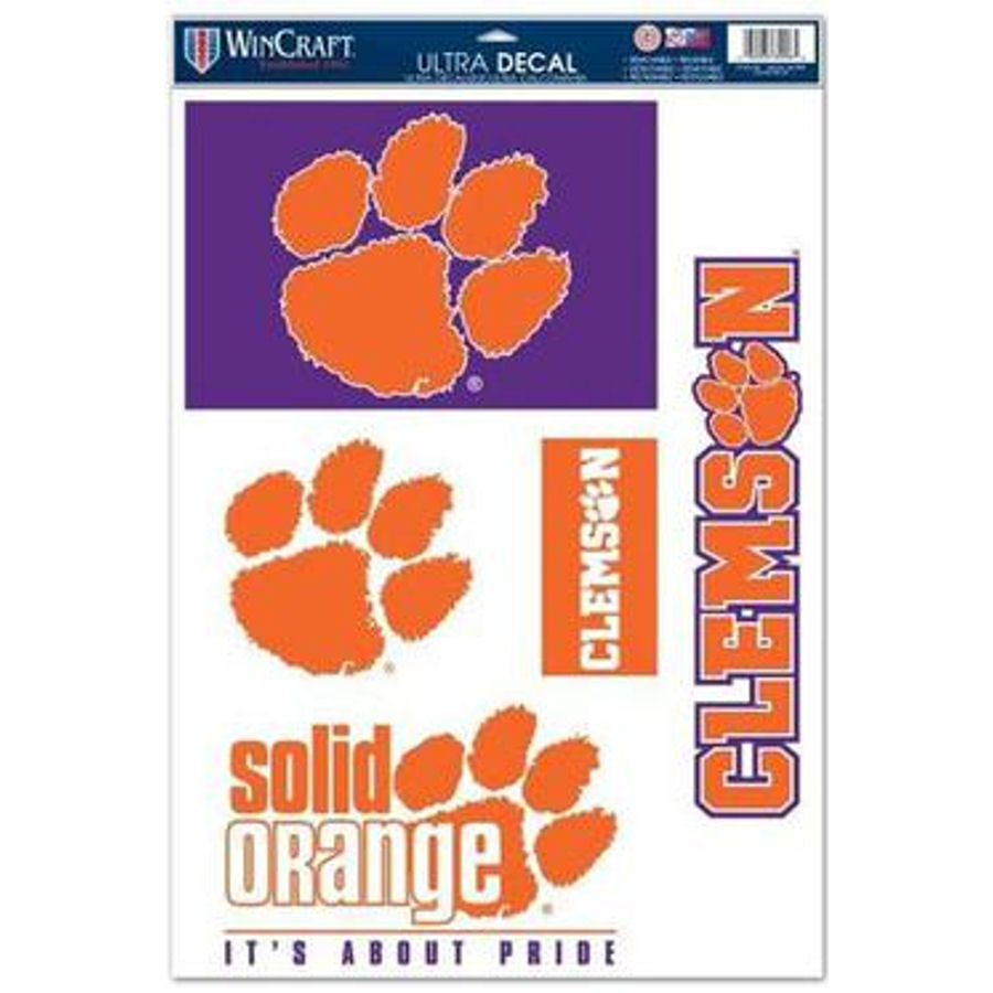 Clemson University Tigers - Set of 5 Ultra Decals at Sticker Shoppe