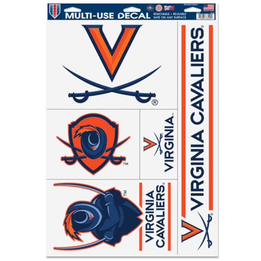 University Of Virginia Cavaliers - Set Of 5 Ultra Decals at Sticker Shoppe