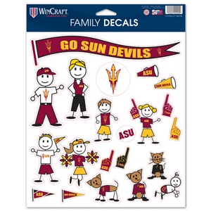 Arizona State University Sun Devils - 8.5x11 Family Sticker Sheet at ...