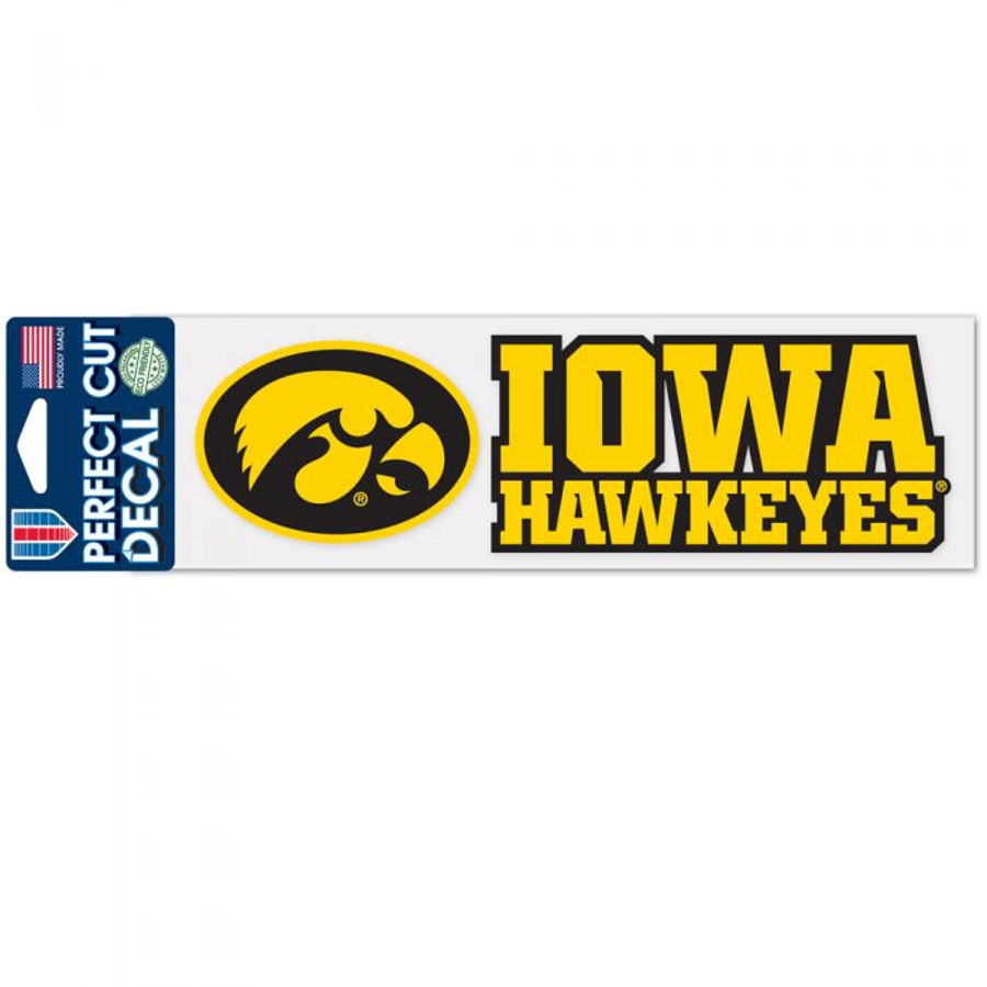 University Of Iowa Hawkeyes - 3x10 Die Cut Decal at Sticker Shoppe