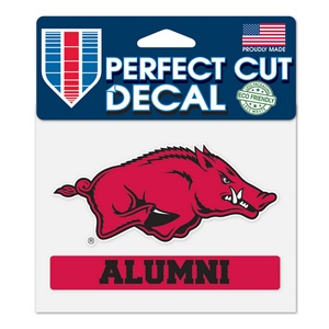 University Of Arkansas Razorbacks Alumni - 4x5 Die Cut Decal at Sticker ...