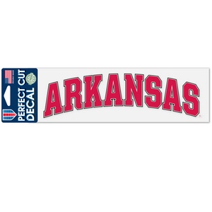 University Of Arkansas Razorbacks - 3x10 Die Cut Decal at Sticker Shoppe