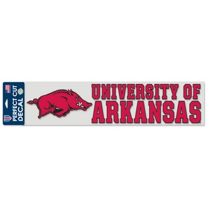 University Of Arkansas Razorbacks - 4x17 Die Cut Decal at Sticker Shoppe