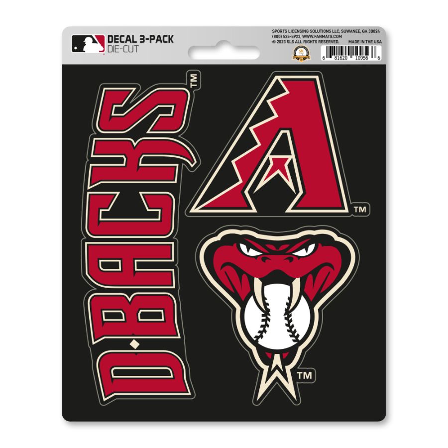 Arizona Diamondbacks - Set Of 3 Sticker Sheet at Sticker Shoppe