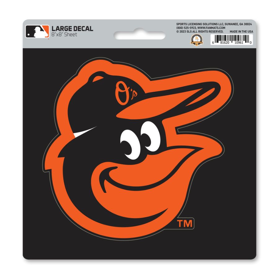 Baltimore Orioles - 8x8 Vinyl Sticker at Sticker Shoppe