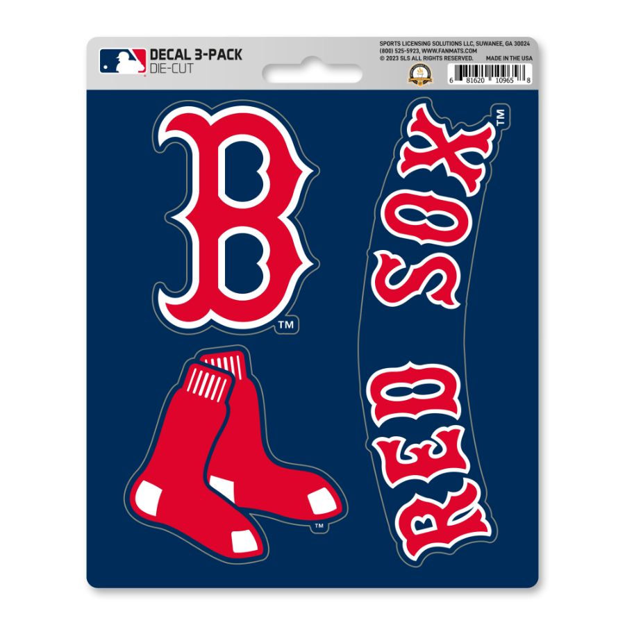 Boston Red Sox - Set Of 3 Sticker Sheet at Sticker Shoppe