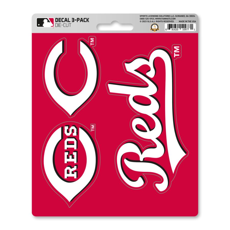 Cincinnati Reds - Set Of 3 Sticker Sheet at Sticker Shoppe