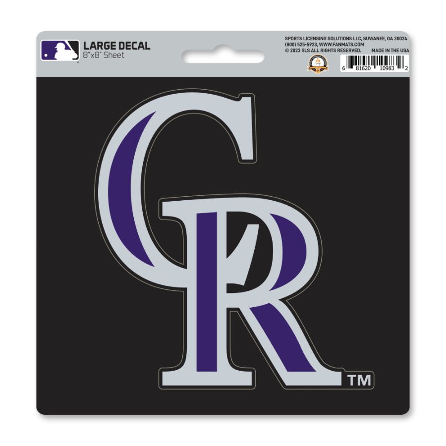 Colorado Rockies - 8x8 Vinyl Sticker at Sticker Shoppe