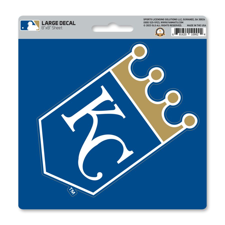 Kansas City Royals - 8x8 Vinyl Sticker at Sticker Shoppe