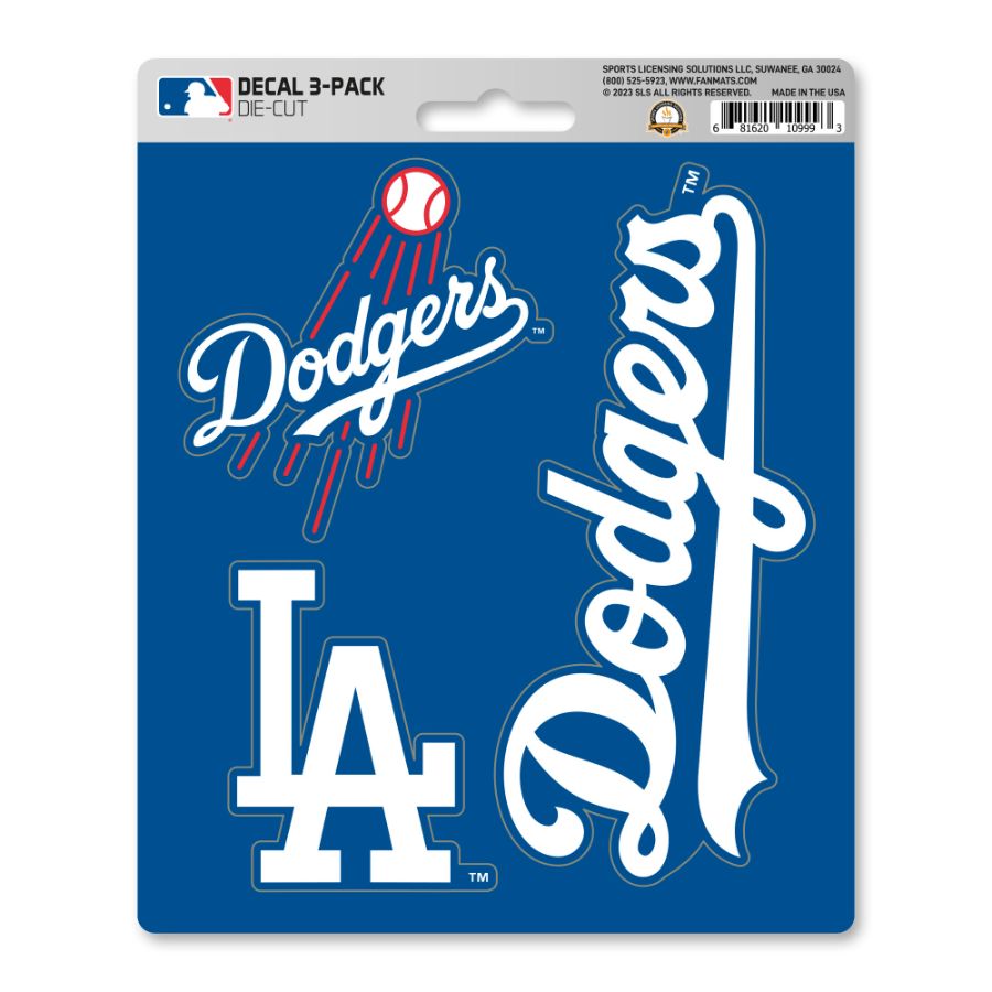 Los Angeles Dodgers - Set Of 3 Sticker Sheet at Sticker Shoppe