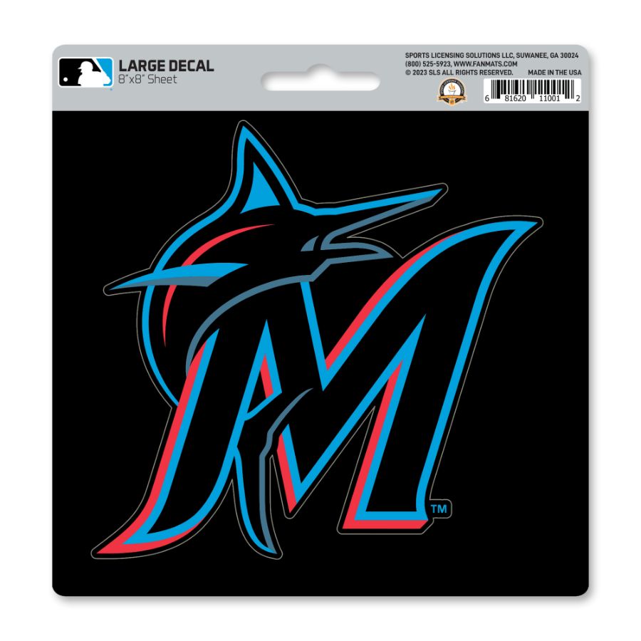 Miami Marlins - 8x8 Vinyl Sticker at Sticker Shoppe
