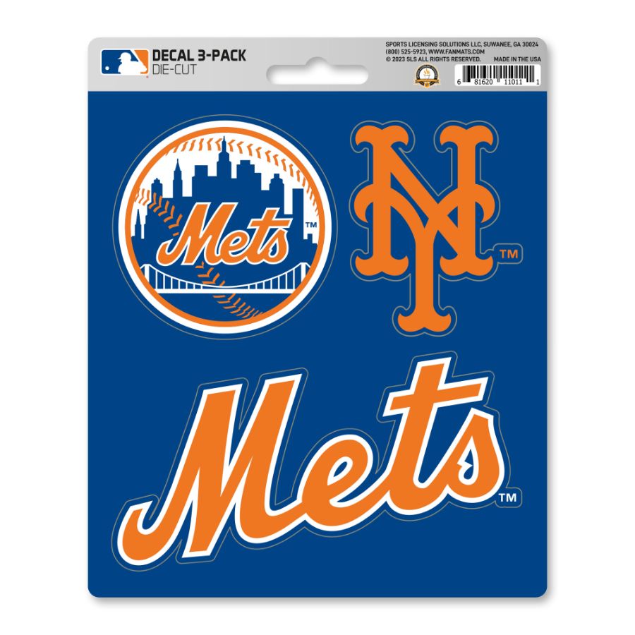 New York Mets - Set Of 3 Sticker Sheet at Sticker Shoppe