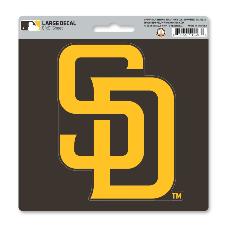 San Diego Padres - 8x8 Vinyl Sticker at Sticker Shoppe
