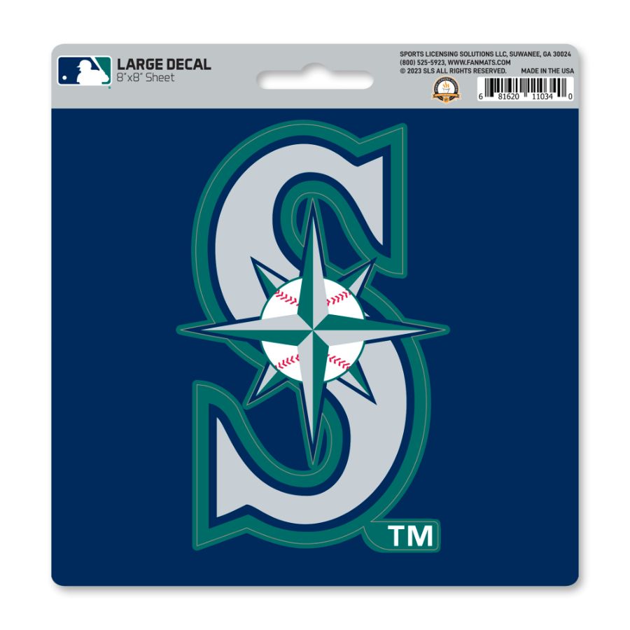 Seattle Mariners - 8x8 Vinyl Sticker at Sticker Shoppe