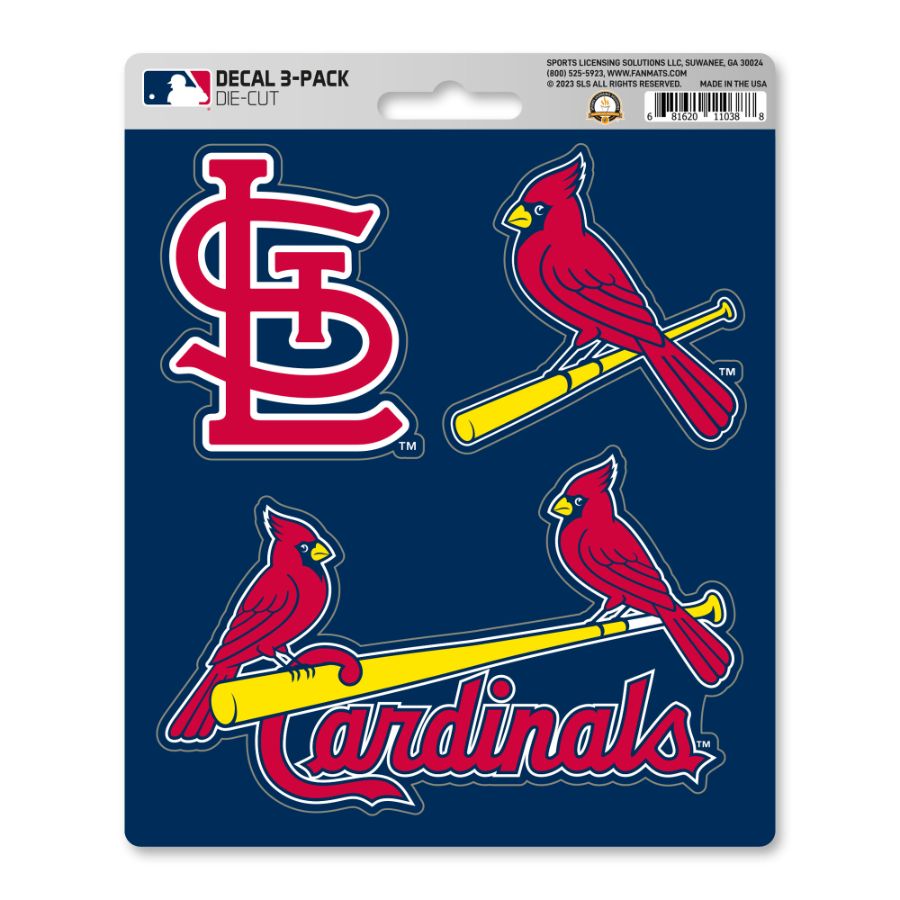 St. Louis Cardinals - Set Of 3 Sticker Sheet at Sticker Shoppe