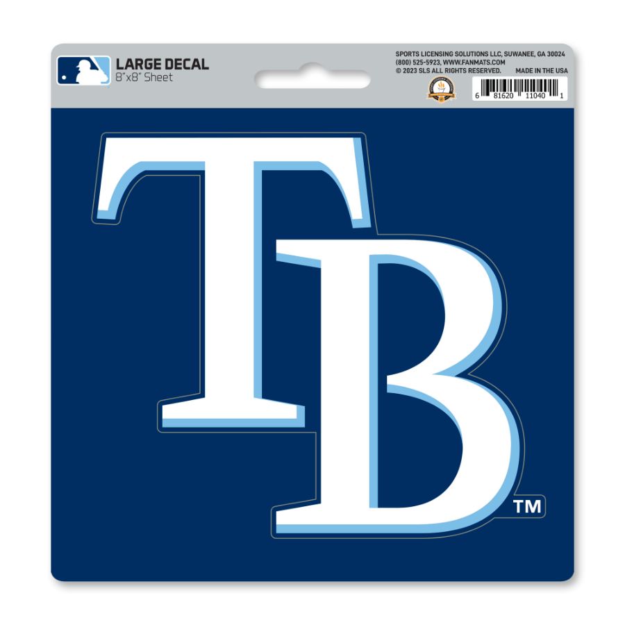 Tampa Bay Rays - 8x8 Vinyl Sticker at Sticker Shoppe