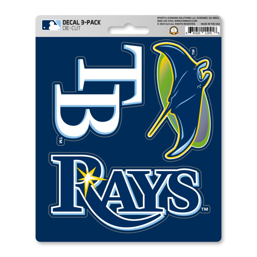 Tampa Bay Rays - Set Of 3 Sticker Sheet at Sticker Shoppe