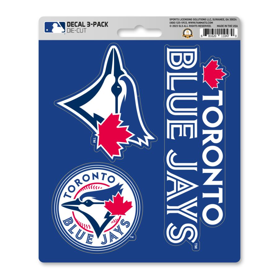 Toronto Blue Jays Sticker Sheet of 3 at Sticker Shoppe