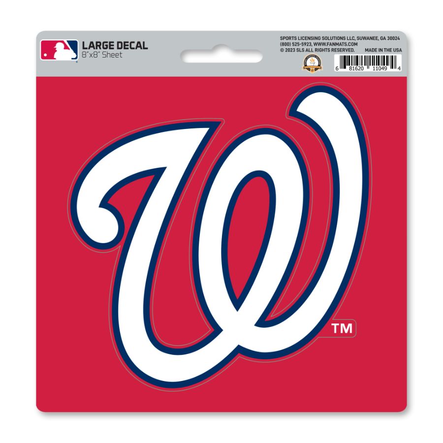 Washington Nationals - 8x8 Vinyl Sticker at Sticker Shoppe