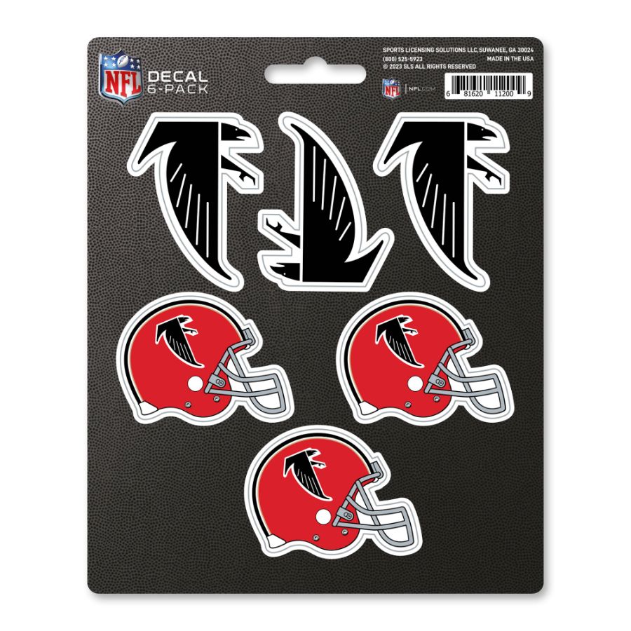 Atlanta Falcons Retro Vintage - Set Of 6 Sticker Sheet at Sticker Shoppe