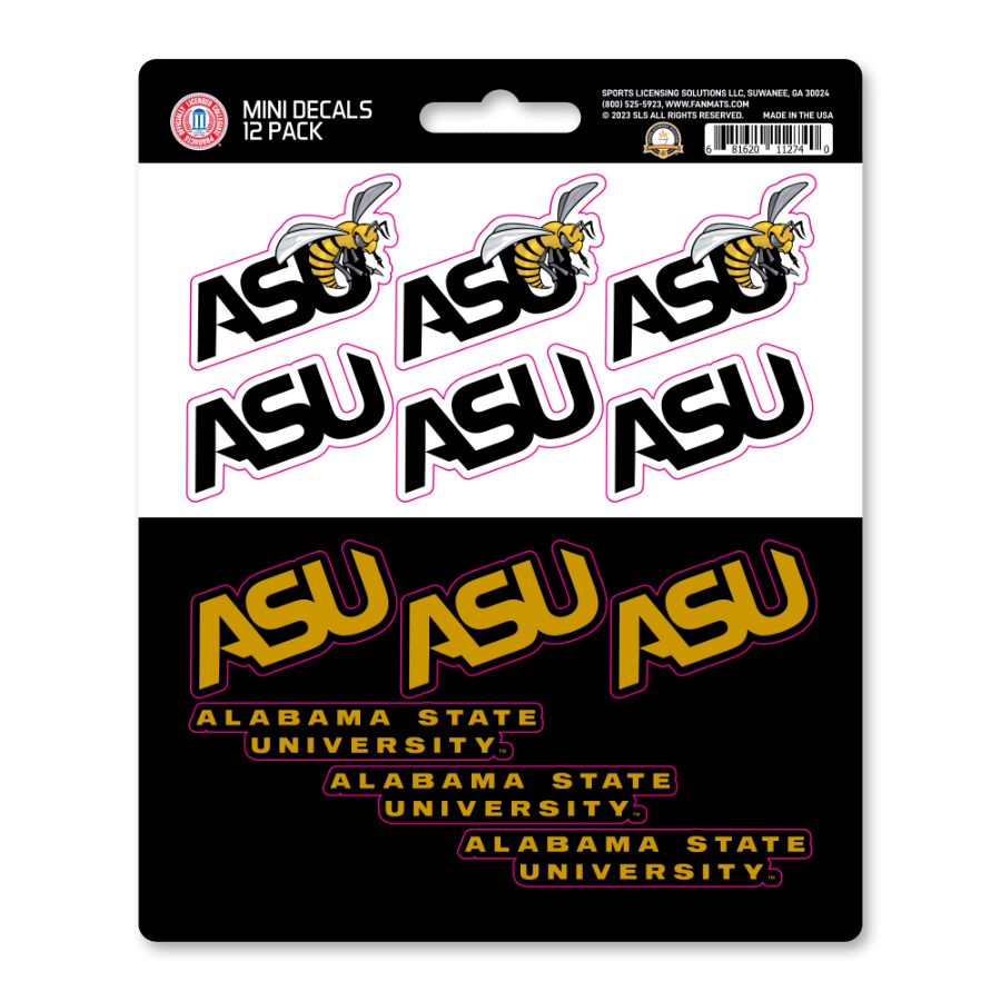 Alabama State University Hornets - Set Of 12 Sticker Sheet at Sticker ...