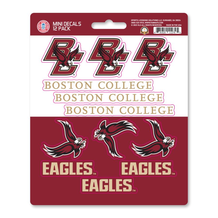 Boston College Eagles - Set Of 12 Sticker Sheet at Sticker Shoppe