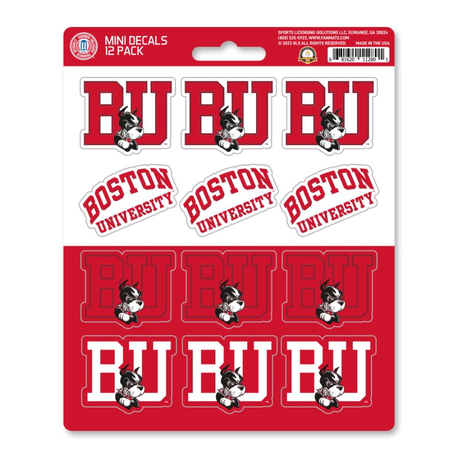 Boston University - Set Of 12 Sticker Sheet at Sticker Shoppe