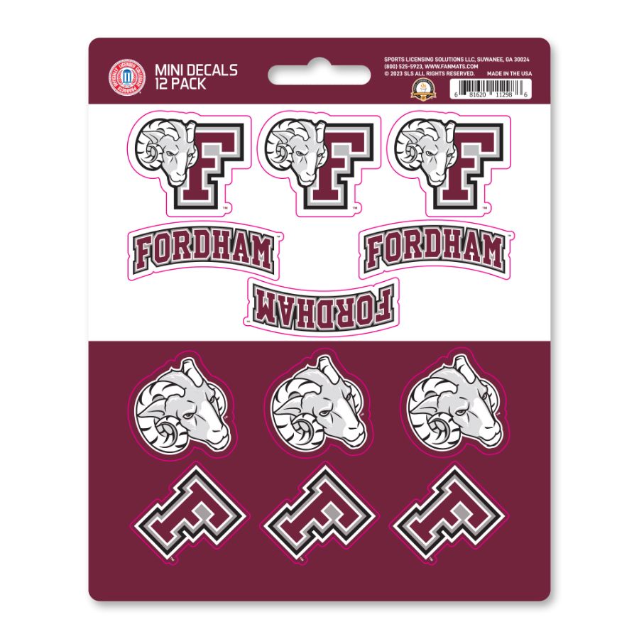 Fordham University Rams - Set Of 12 Sticker Sheet at Sticker Shoppe
