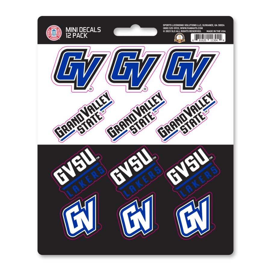 Grand Valley State University Lakers - Set Of 12 Sticker Sheet at ...