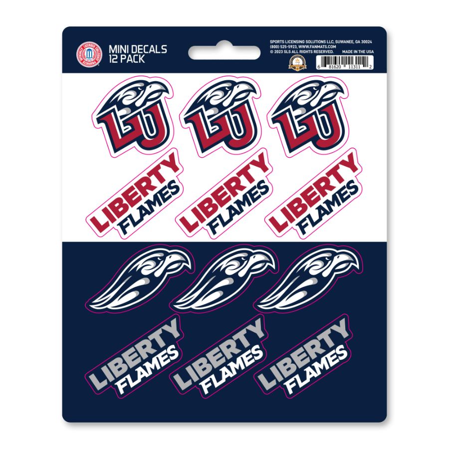 Liberty University Flames - Set Of 12 Sticker Sheet at Sticker Shoppe