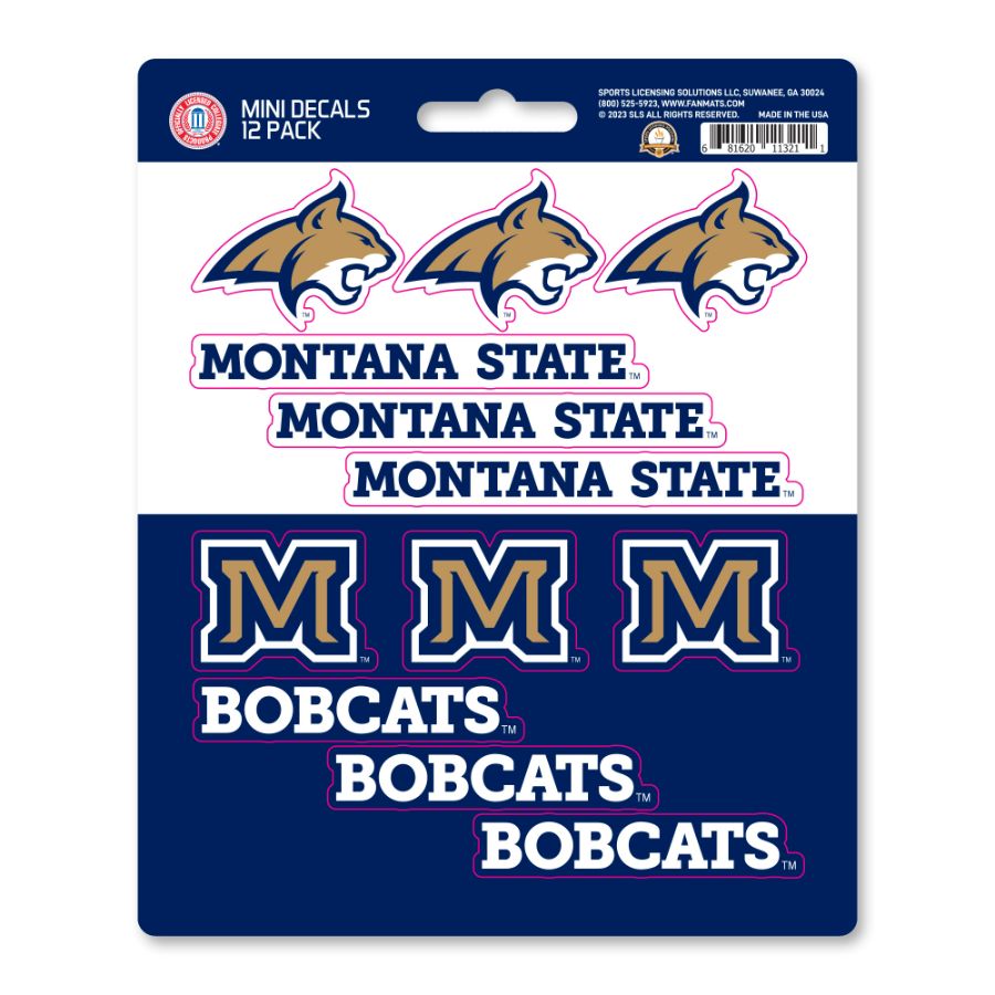 Montana State University Bobcats - Set Of 12 Sticker Sheet at Sticker ...