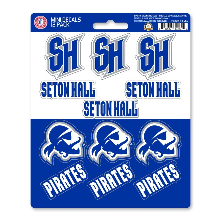 Seton Hall University Pirates - Set Of 12 Sticker Sheet at Sticker Shoppe