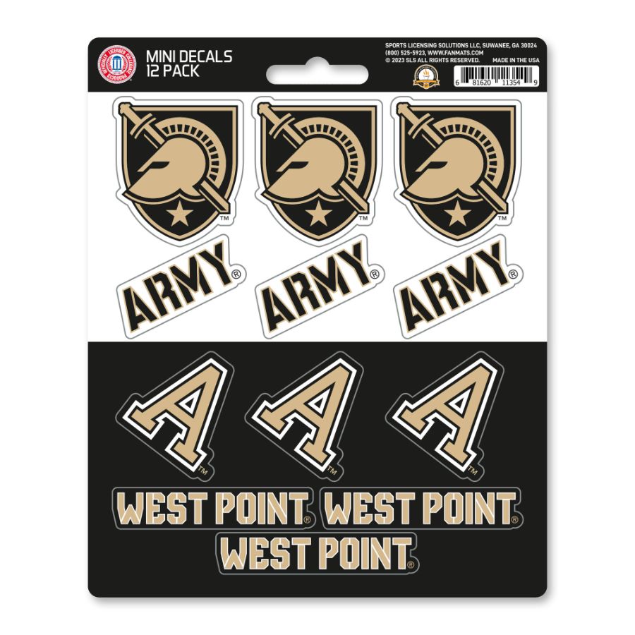 West Point Army Black Knights - Set Of 12 Sticker Sheet at Sticker Shoppe