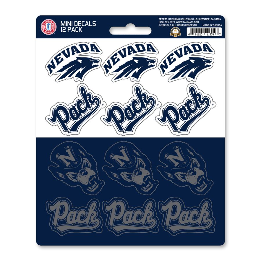 University Of Nevada-Reno Wolfpack - Set Of 12 Sticker Sheet at Sticker ...