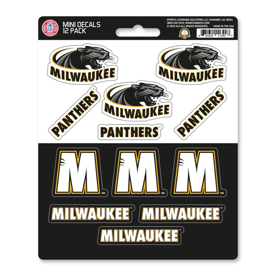 University Of Wisconsin-Milwaukee Panthers - Set Of 12 Sticker Sheet at ...